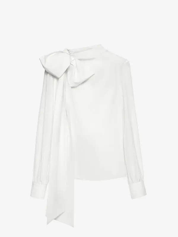Alexander McQueen Shoulder Bow Blouse
