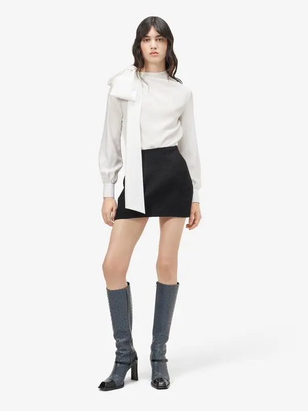 Alexander McQueen Shoulder Bow Blouse