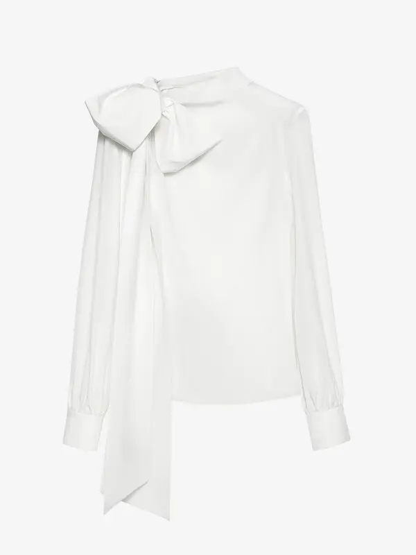 Alexander McQueen Shoulder Bow Blouse - Ivory