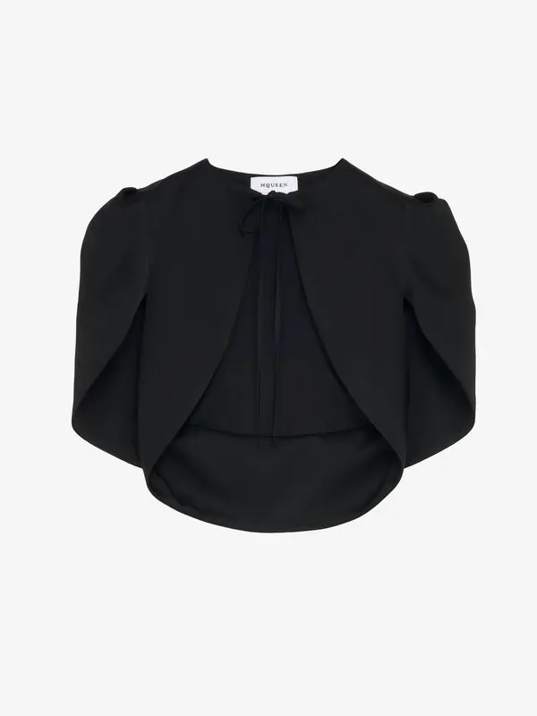 Alexander McQueen Tailored Bolero Jacket - Black