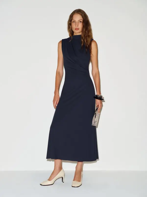 REFORMATION Bellin Knit Dress - Blue