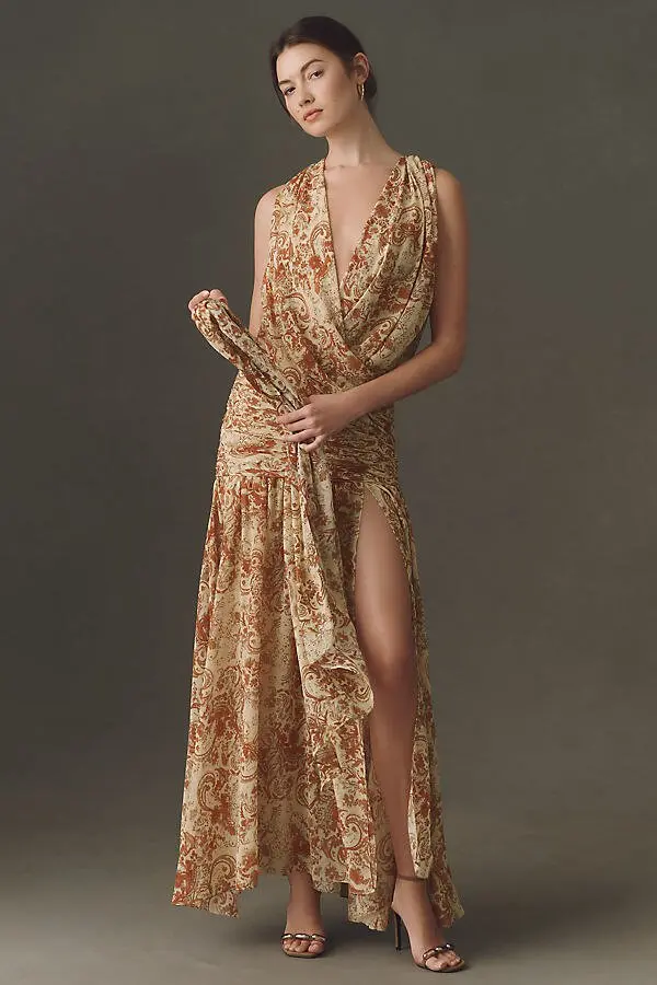 DE LA VALI Azul Maxi Dress