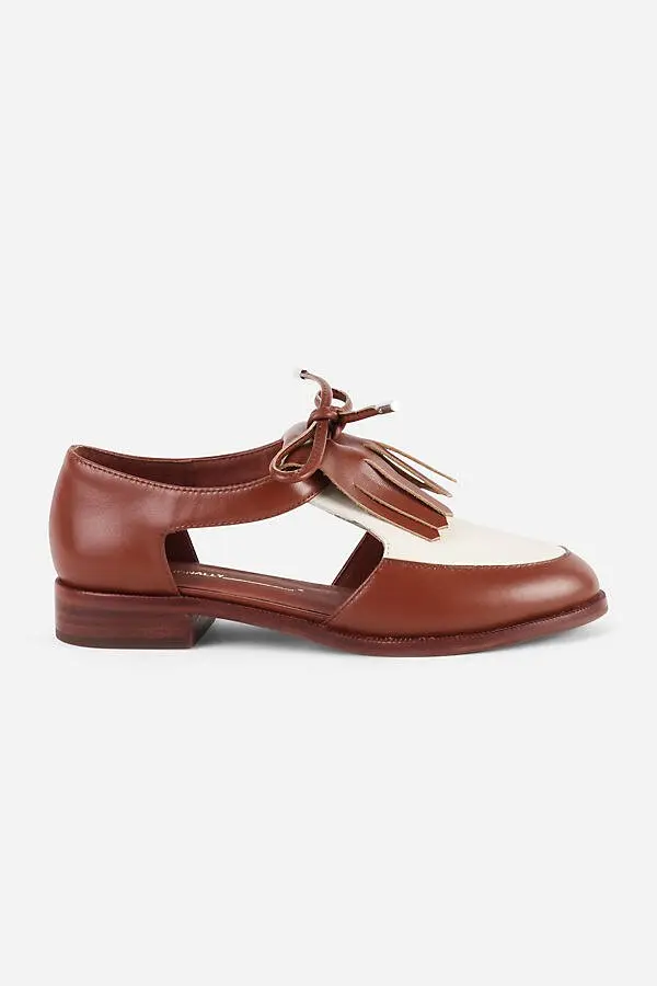 Intentionally Blank Leather Kiltie Loafers