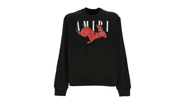 Amiri Cny Rabbit Logo Crewneck Sweatshirt