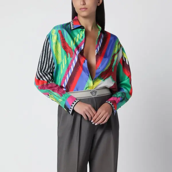 Versace Formula 6 Silk Twill Shirt - Multicolor