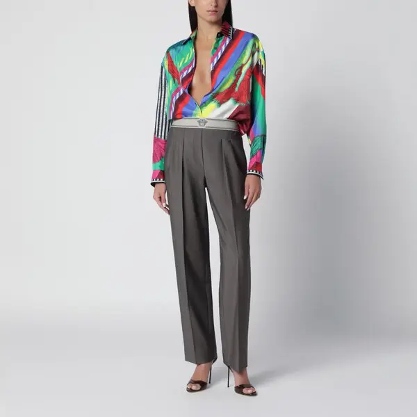 Versace Formula 6 Silk Twill Shirt - Multicolor