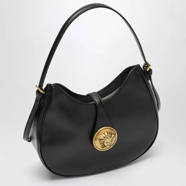 Versace Emblème Nappa Hobo Bag - Black