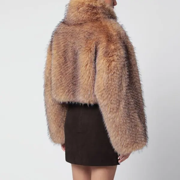 ROTATE BY BIRGER CHRISTENSEN Short Faux Fur Jacket