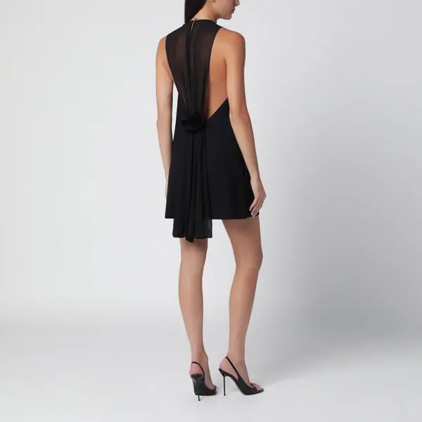 ROTATE BY BIRGER CHRISTENSEN Trapeze Mini Dress In Crepe