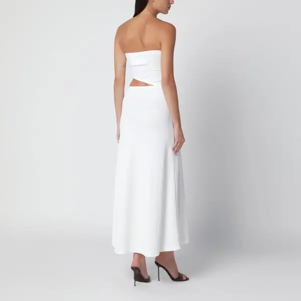 Christopher Esber Strapless Sweetheart Neckline Dress With Crystal Pendant