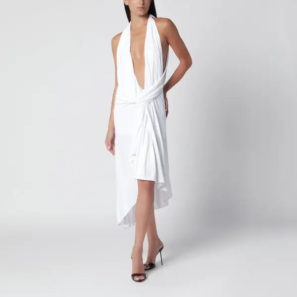 Christopher Esber Spire Cascade Viscose Midi Dress