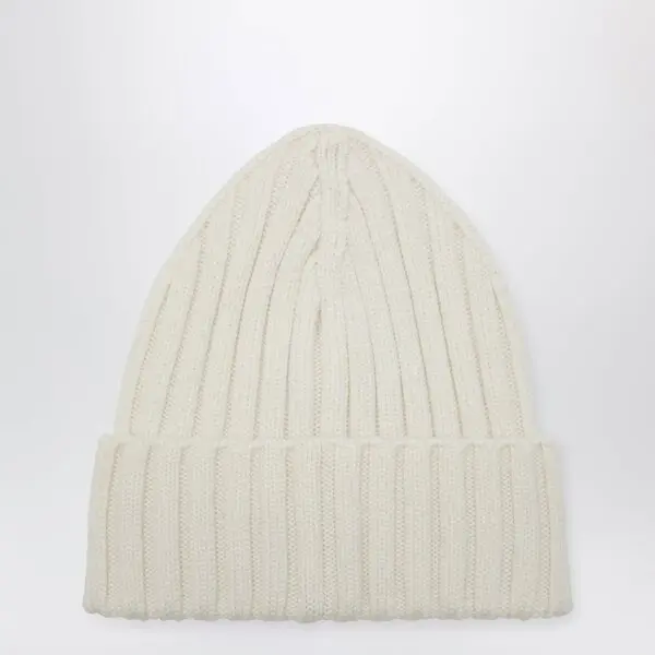 Moncler Cable-knit Wool Beanie With Logo
