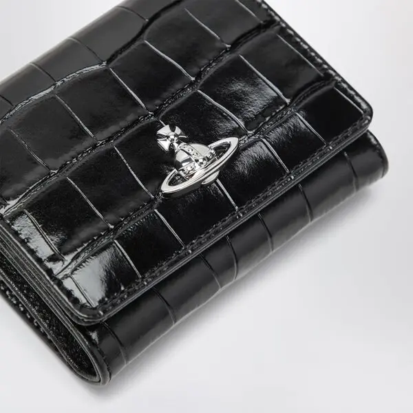 VIVIENNE WESTWOOD Small Frame Wallet In Calf Leather