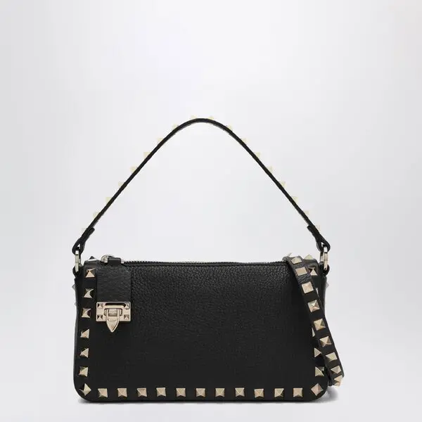 Valentino Garavani Small Rockstud Shoulder Bag - Black