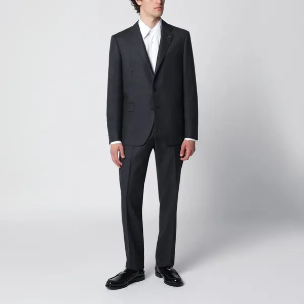 LARDINI Cotton Shirt With Fine Stripes