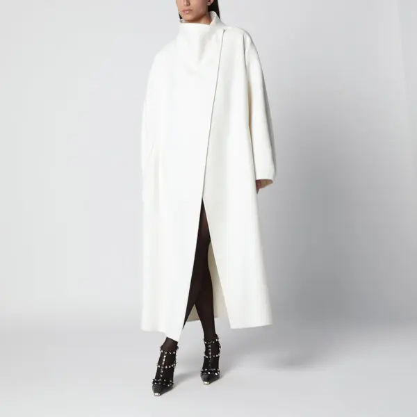 THE FRANKIE SHOP Leroy Wool Blend High-neck Coat