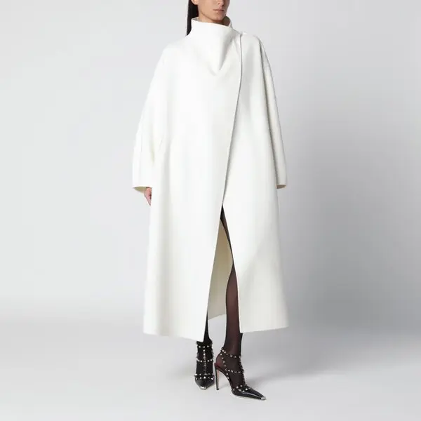 THE FRANKIE SHOP Leroy Wool Blend High-neck Coat