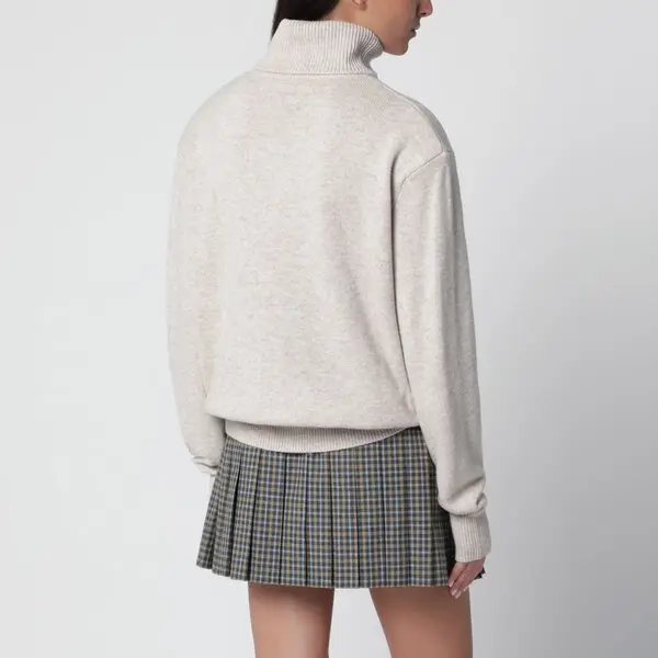 THE FRANKIE SHOP Gala Light Merino Wool Turtleneck Sweater