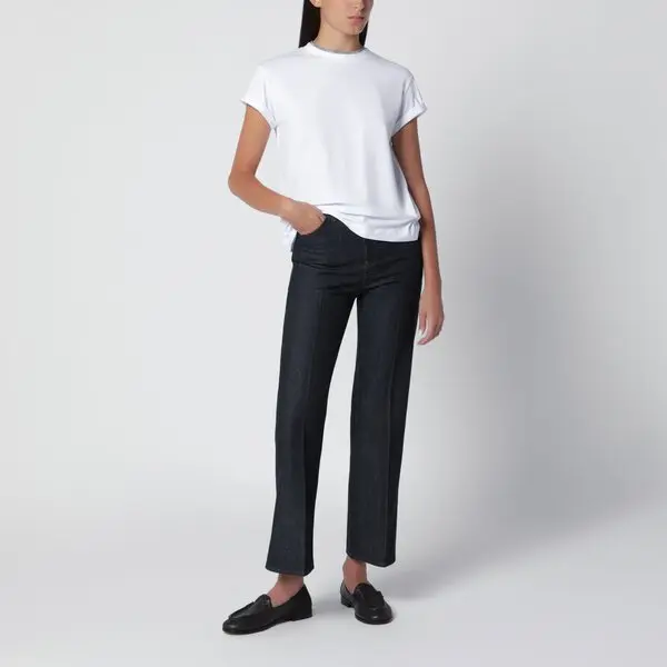 Brunello Cucinelli Crew-neck T-shirt With Monile Detail