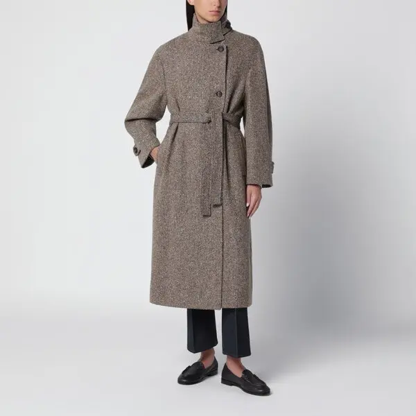 Brunello Cucinelli Sparkling Virgin Wool Coat
