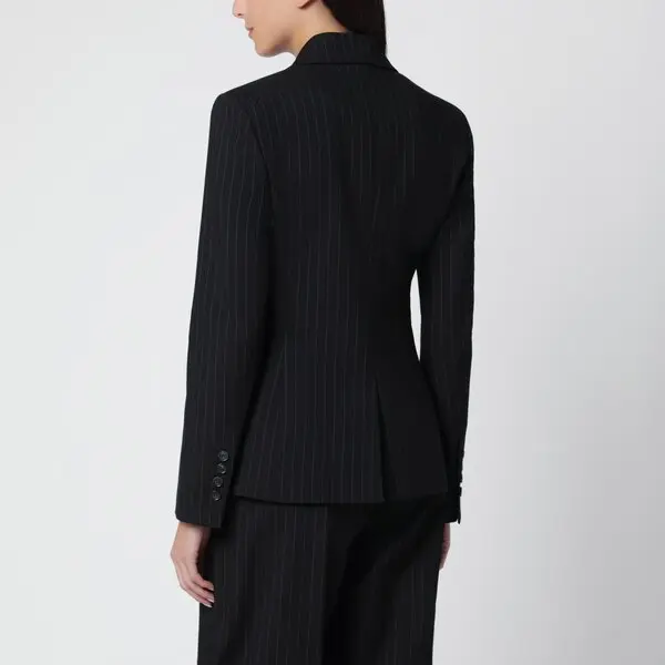 Andamane Single-breasted Pinstripe Jacket