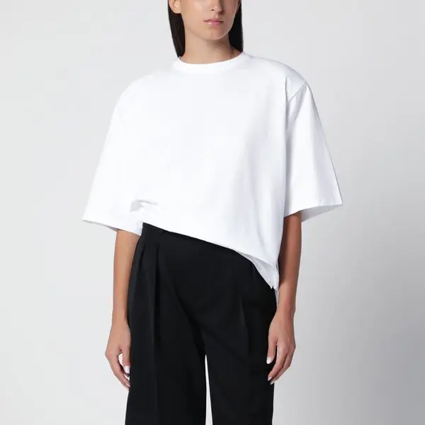 THE FRANKIE SHOP Oversized Cotton T-shirt With Structured Shoulders