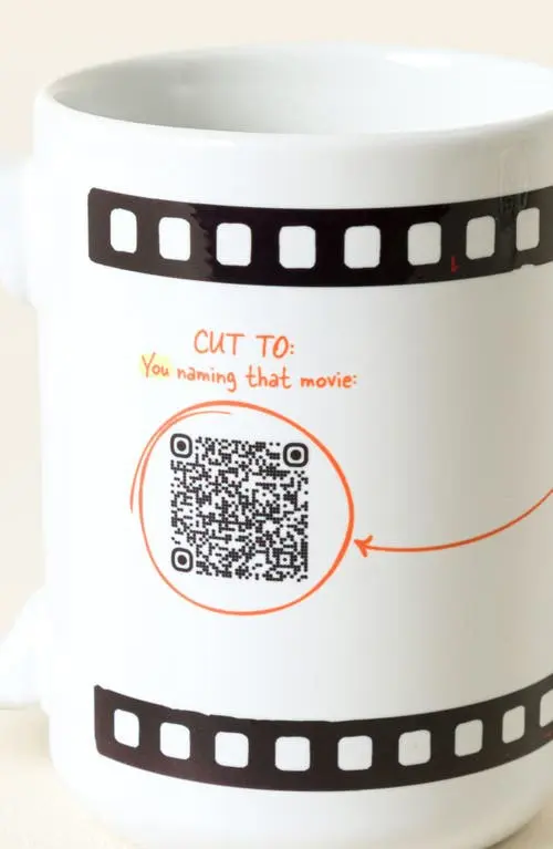 UNCOMMON GOODS Movie Trivia Every Day Interactive Qr Mug