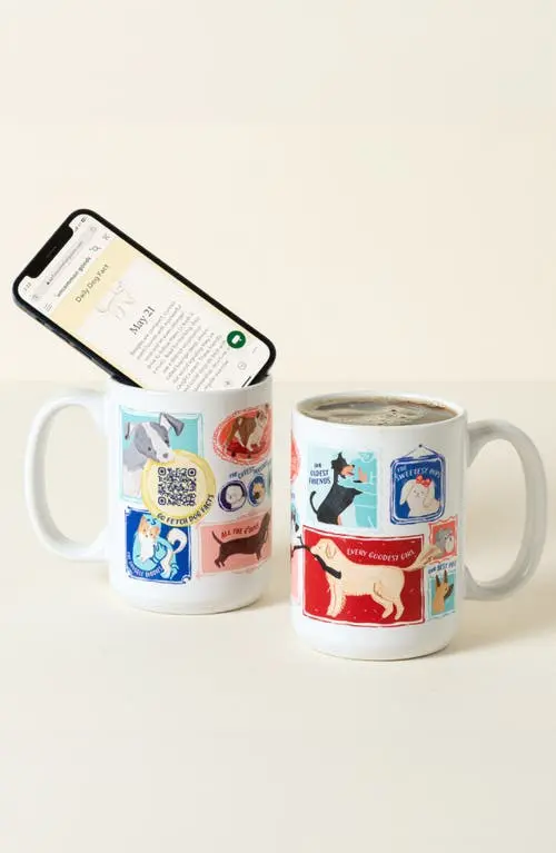 UNCOMMON GOODS Dog Lover Interactive Qr Mug