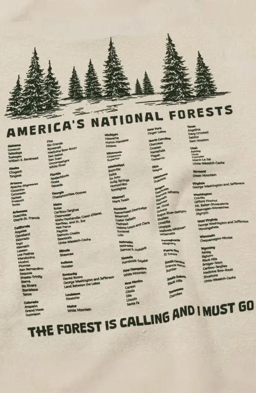 UNCOMMON GOODS Wild Tribute National Forests Bucket List Sweatshirt