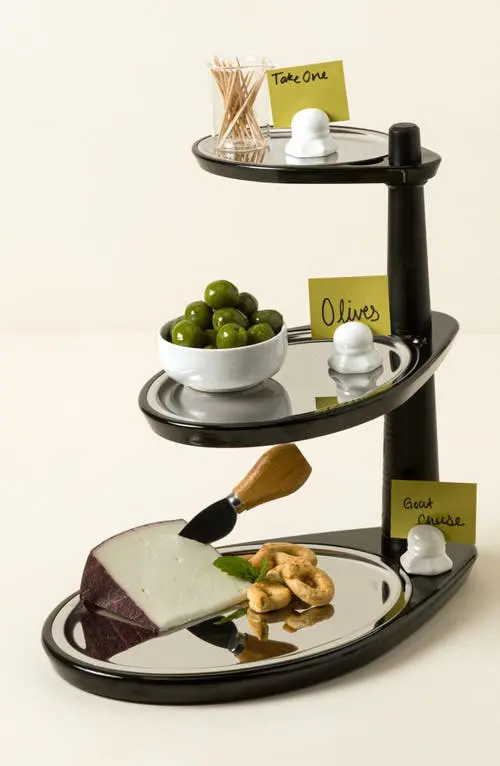 UNCOMMON GOODS Space-saving Swivel Serving Stand