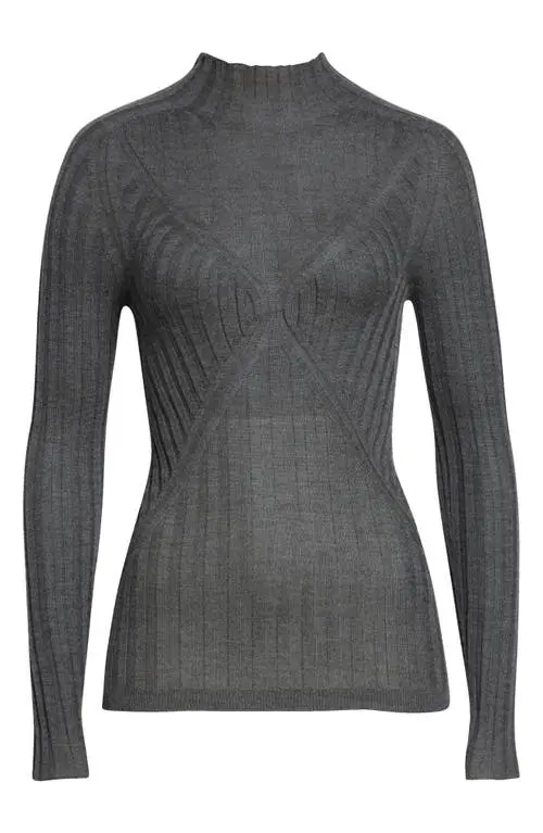 JIL SANDER Cashmere & Silk Rib Sweater