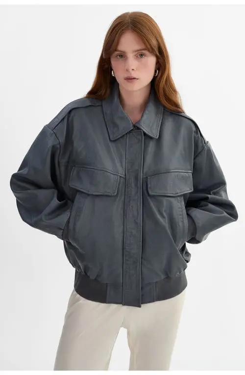 LAMARQUE Trevanna | Leather Bomber Jacket