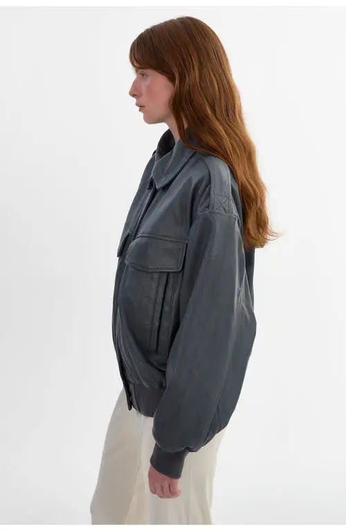 LAMARQUE Trevanna | Leather Bomber Jacket