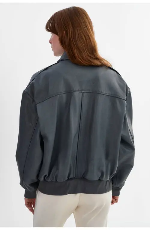 LAMARQUE Trevanna | Leather Bomber Jacket