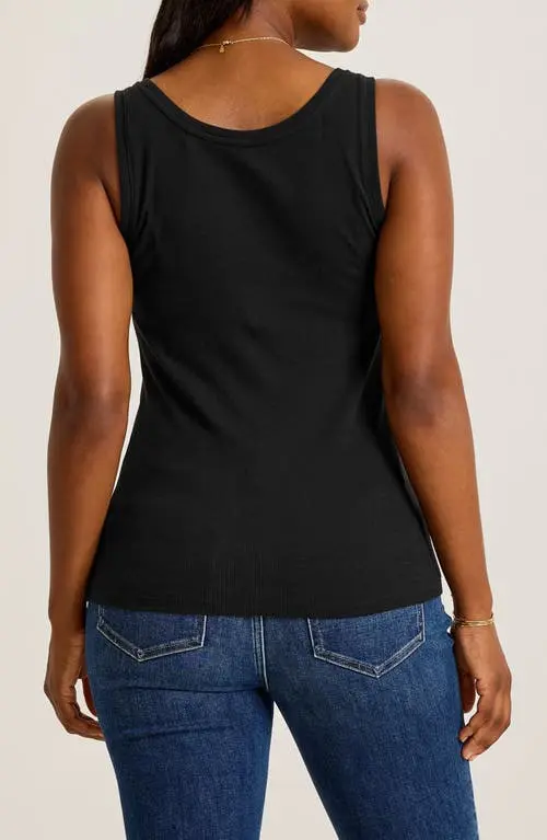 Tommy Bahama Rib Tank Top - Black