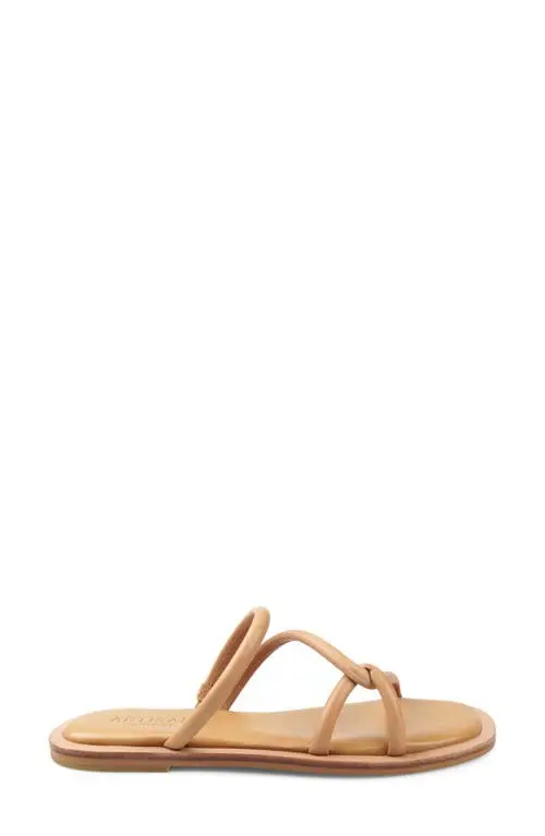 ARTISAN CRAFTED BY ZIGI Bax Leather Slide Sandal - Tan Leather