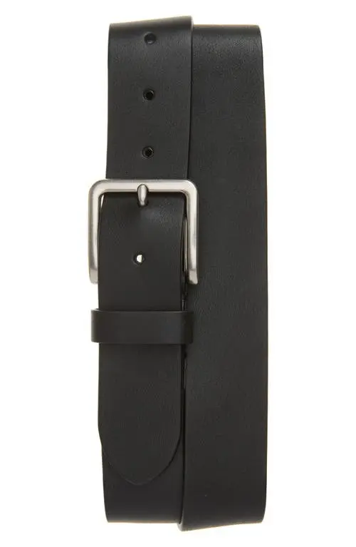 Vince Alex Leather Belt - Black