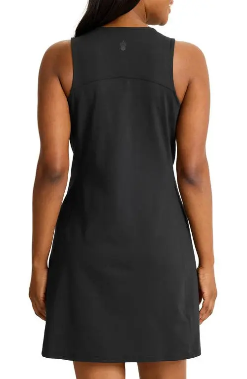 Tommy Bahama Aubrey Zip Sleeveless Minidress - Black