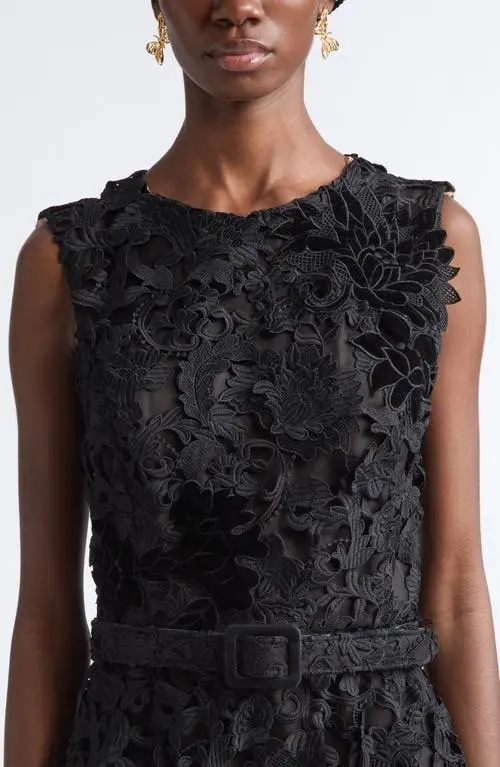 Oscar De La Renta Openwork Butterfly Drop Earrings
