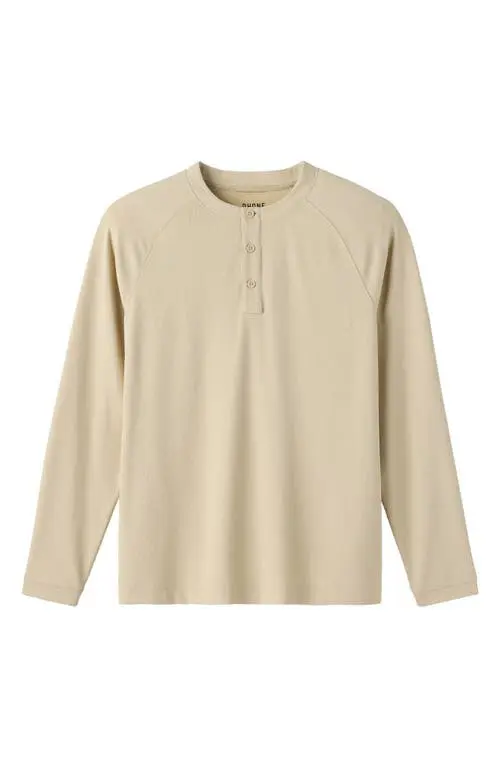 RHONE Waffle Tech Henley - Toasted Oat
