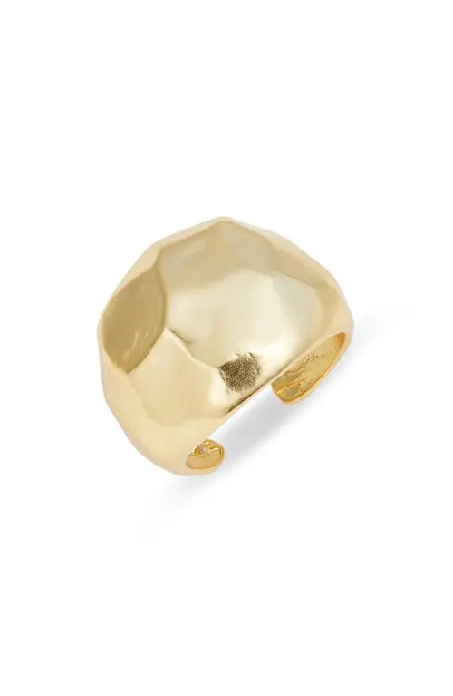 KARINE SULTAN Liquid Textured Dome Ring - Gold