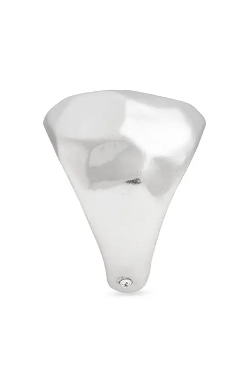 KARINE SULTAN Liquid Textured Dome Ring - Silver