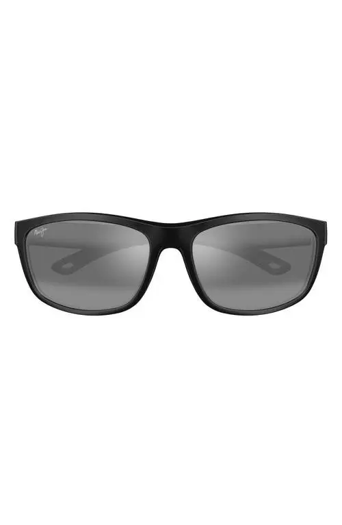 Maui Jim Nuu Landing 62mm Polarizedplus2® Oversize Rectangular Sunglasses