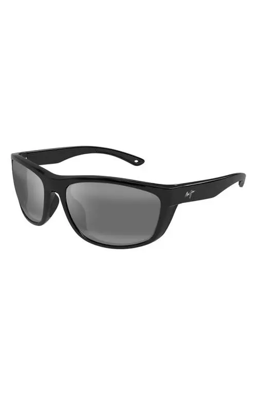Maui Jim Nuu Landing 62mm Polarizedplus2® Oversize Rectangular Sunglasses