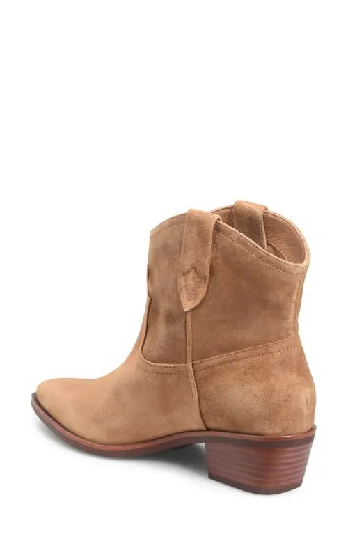 SOFFT Cambridge Floral Print Western Ankle Boots - Brandy