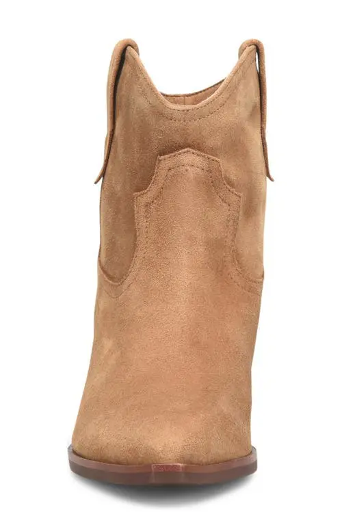 SOFFT Cambridge Floral Print Western Ankle Boots - Brandy