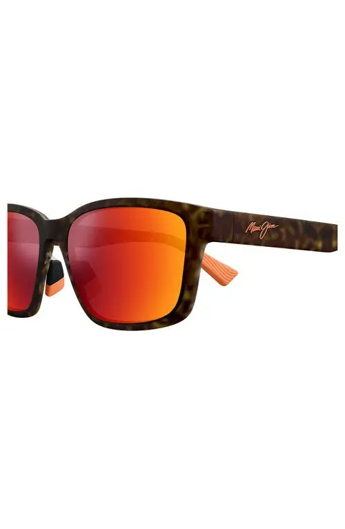 Maui Jim Polarized Square Sunglasses - Tortoise