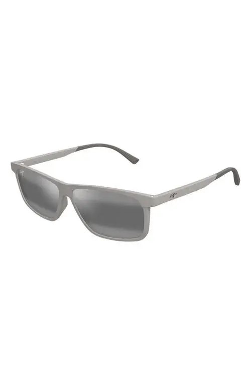 Maui Jim Pulama 56mm Polarizedplus2® Rectangular Sunglasses