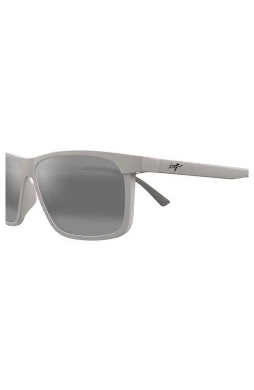 Maui Jim Pulama 56mm Polarizedplus2® Rectangular Sunglasses