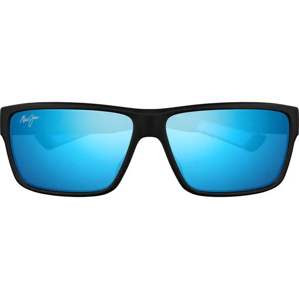 Maui Jim Blue Hawaii Uila Af 62mm Polarized Oversize Rectangular Sunglasses